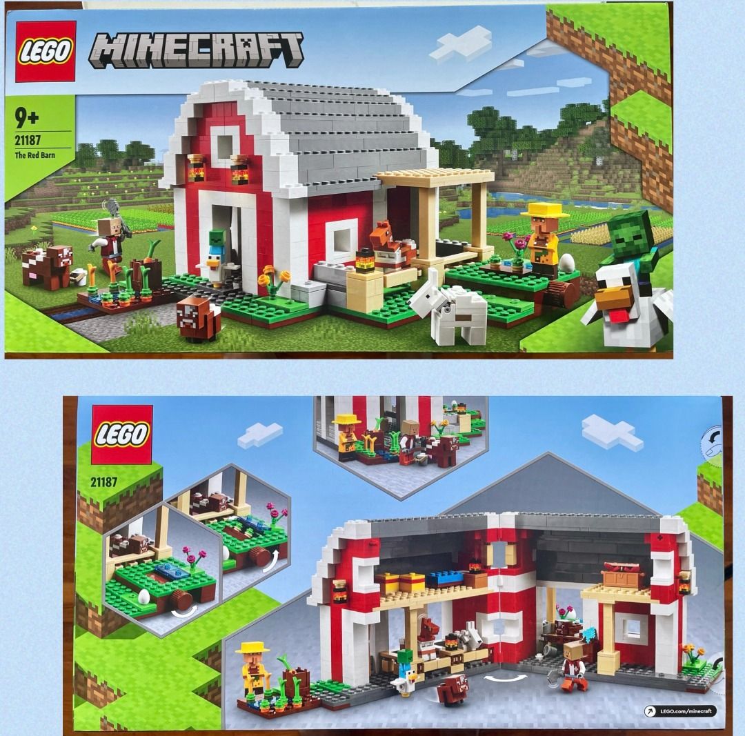 LEGO Minecraft-The Red Barn, Hobbies & Toys, Toys & Games on Carousell