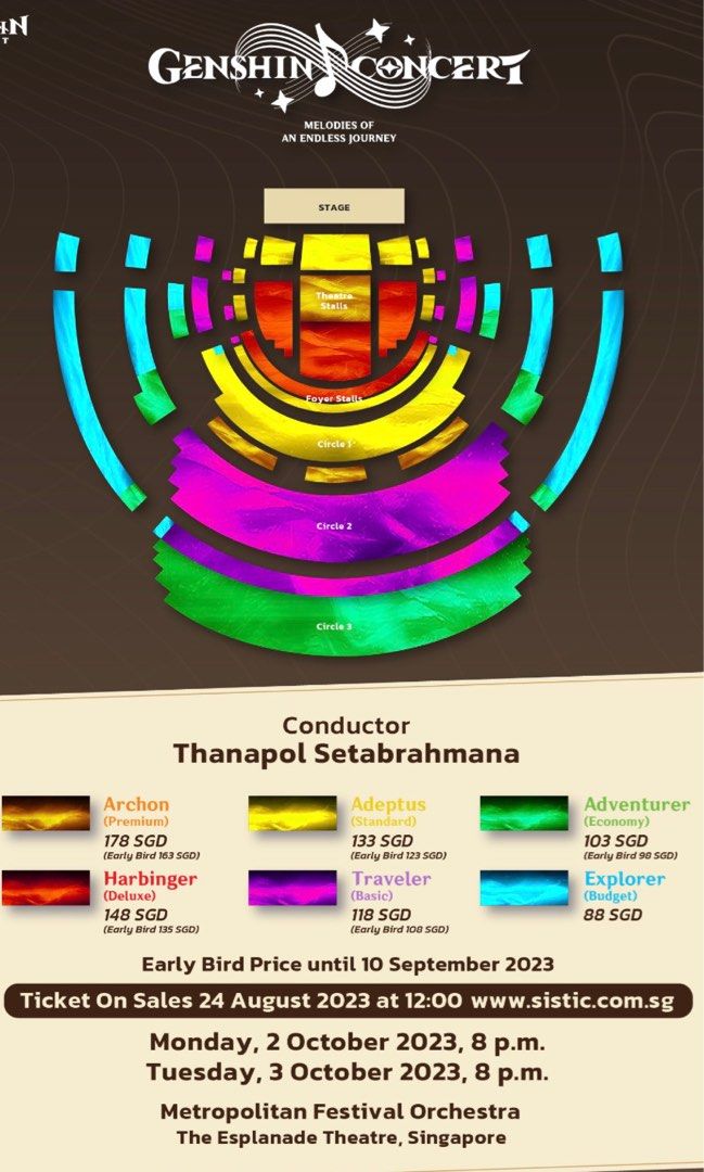 LF Genshin impact concert tickets, Tickets & Vouchers, Event Tickets on ...