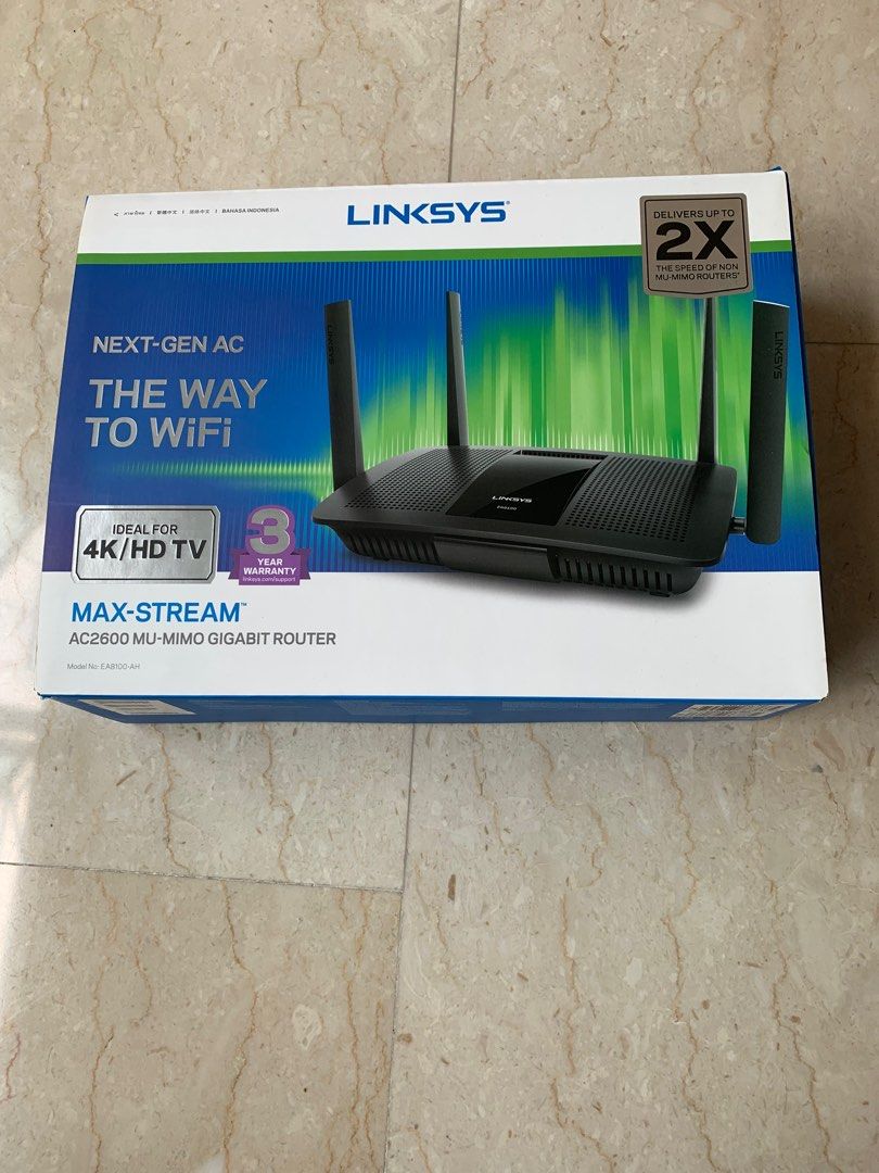 Linksys AC2600 MU-MIMO Gigabit Router, TV & Home Appliances, Other Home ...