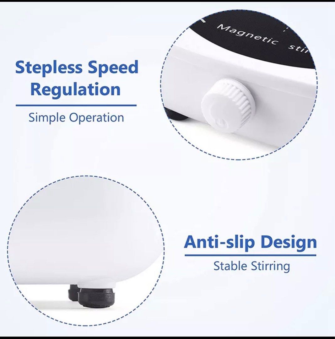 Magnetic Stirrer Mini Lab Stir Mixer Portable Stirrer Plate, Pet ...