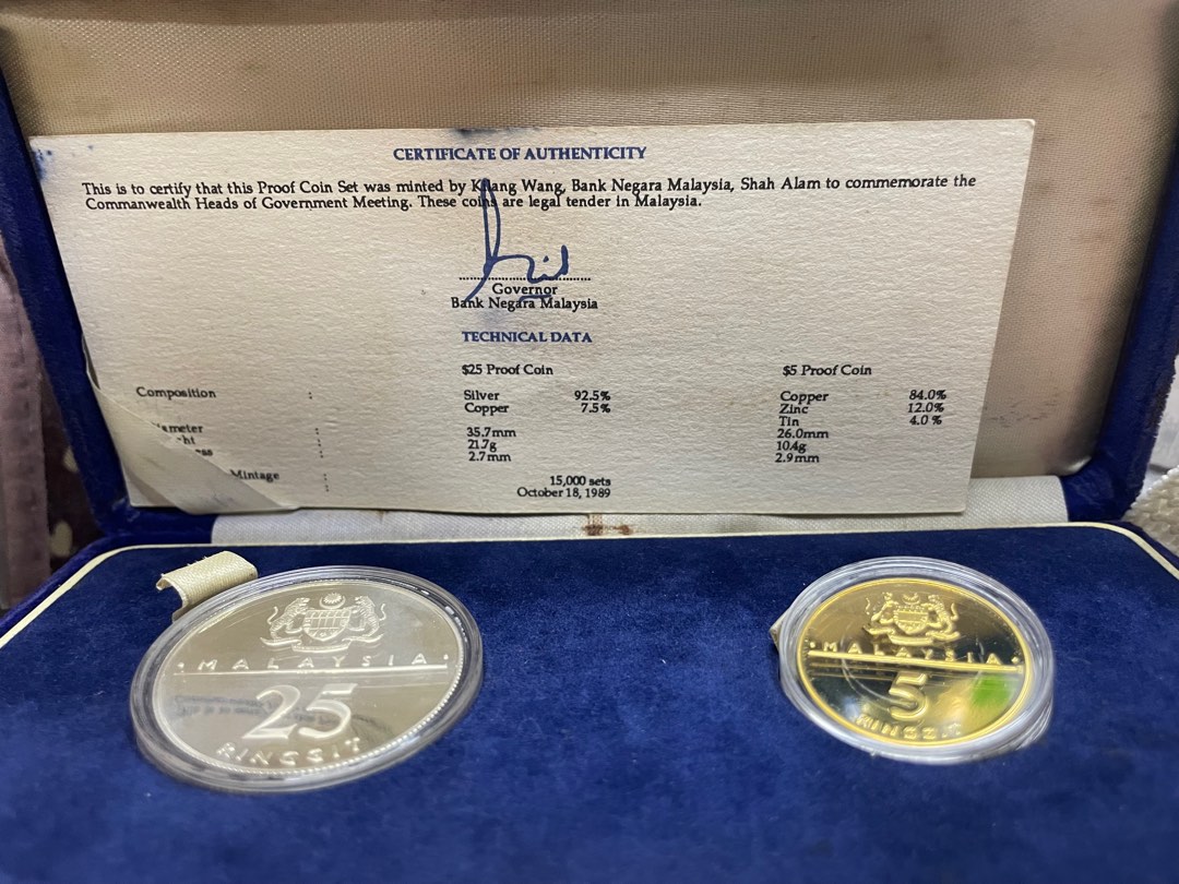 Malaysia SET 2in 1 CHOGM RM25 CHOGM RM5 PROOF, Hobbies & Toys ...