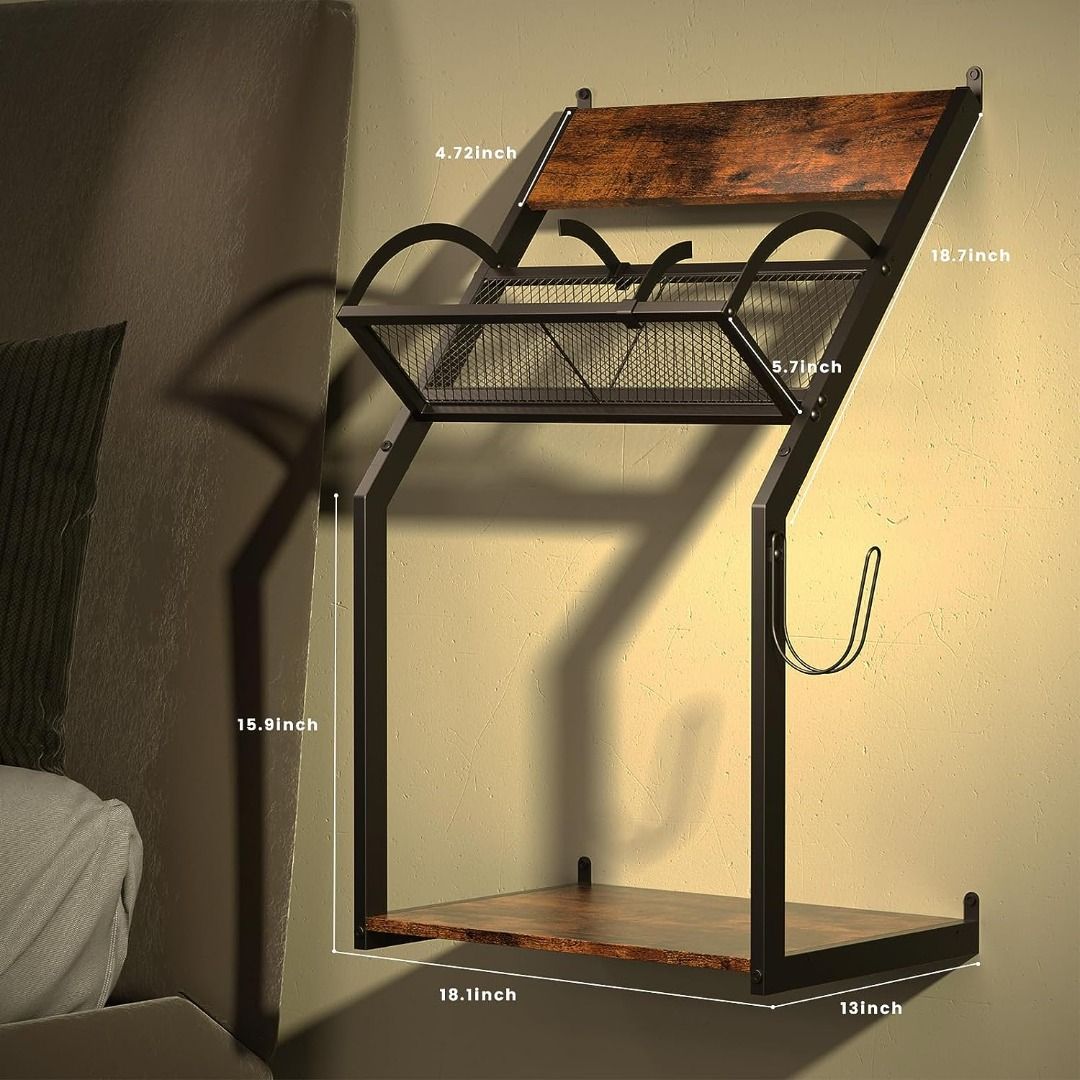 MAWEW Record Player Stand,Turntable Stand,Record Player Table,Wall Mounted Record Player Stand ...