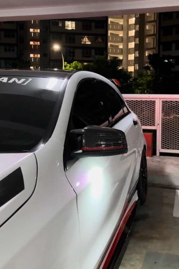 Mercedes Benz White LED Canbus Puddle Lights Under Side Mirror for W176 ...