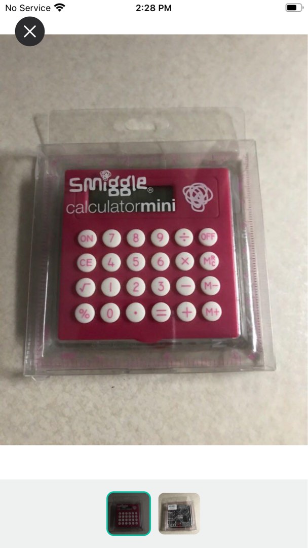 Mini Smiggle calculator with ruler, Mobile Phones & Gadgets, Other ...