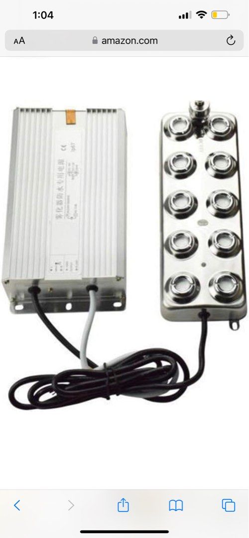 Mist Maker 10 Head Ultrasonic Mist Maker Fogger Mister Air Humidifier ...