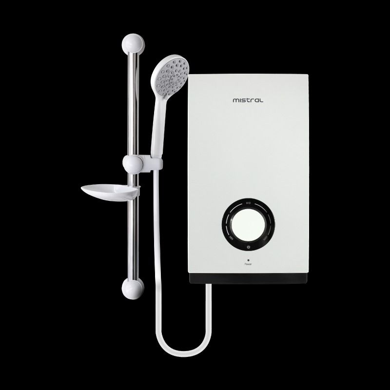 Mistral Instant Shower Heater Set MSH101P Full Black White with Hand ...