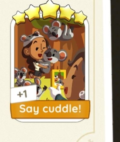 MONOPOLY GO SAY CUDDLE 5*, Hobbies & Toys, Toys & Games on Carousell