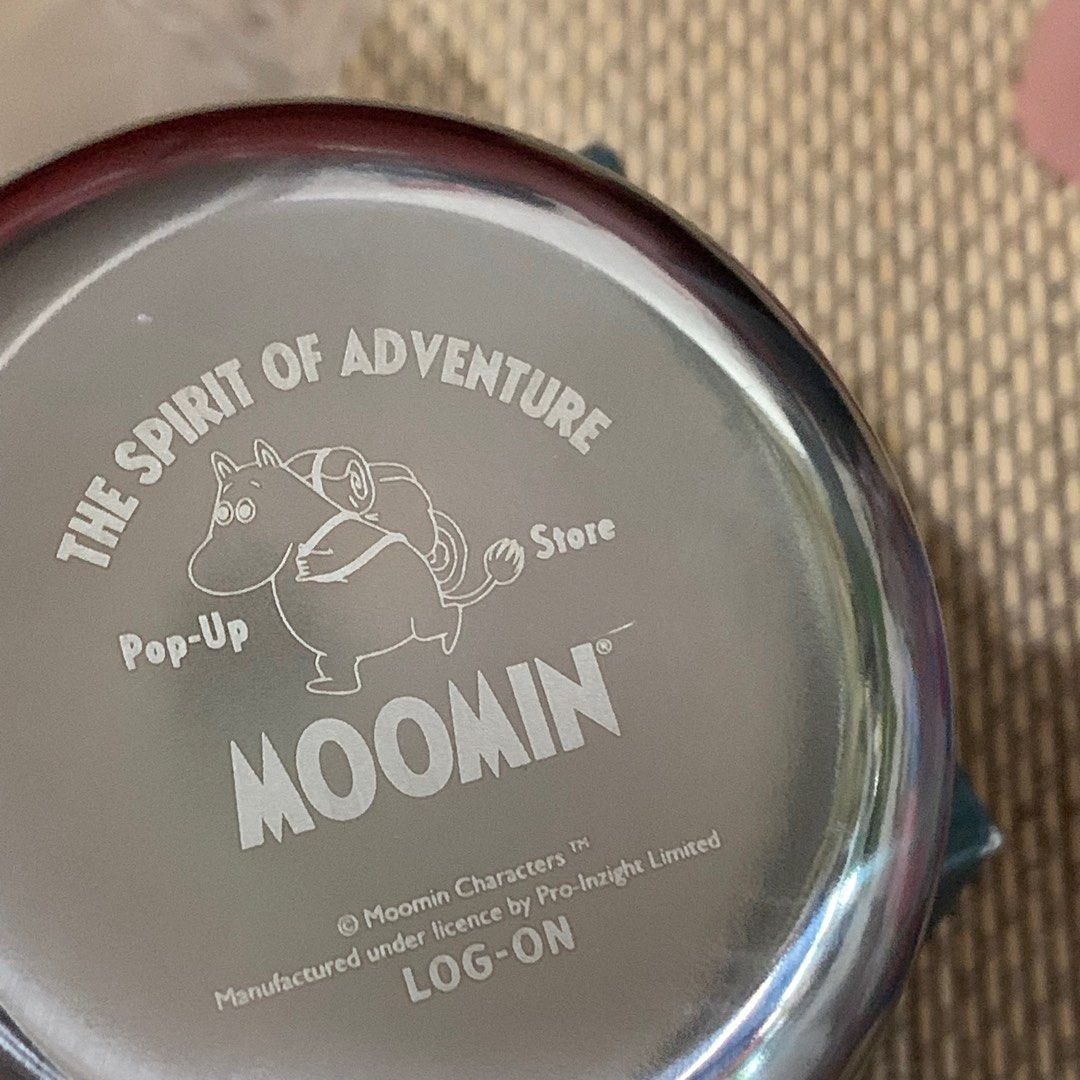 Mooning 姆明 不鏽鋼杯 stainless steel mug 露營 Logon, 傢俬＆家居, 廚具和餐具, 茶具配件 ...
