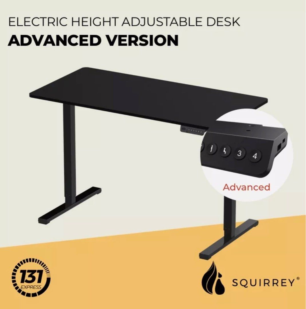 Motorized table - sit/stand desk with memory, Furniture & Home Living ...