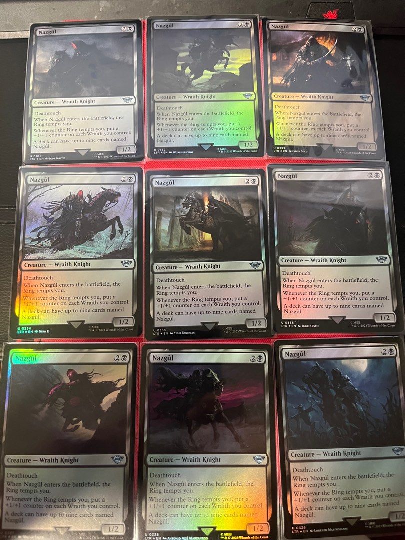MTG Lotr Nazgûl set FOIL, Hobbies & Toys, Memorabilia & Collectibles ...