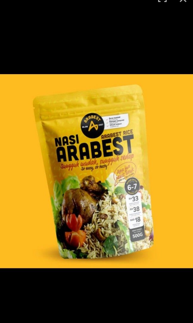 Nasi Arabest , Arabest Rice, Food & Drinks, Rice & Noodles on Carousell