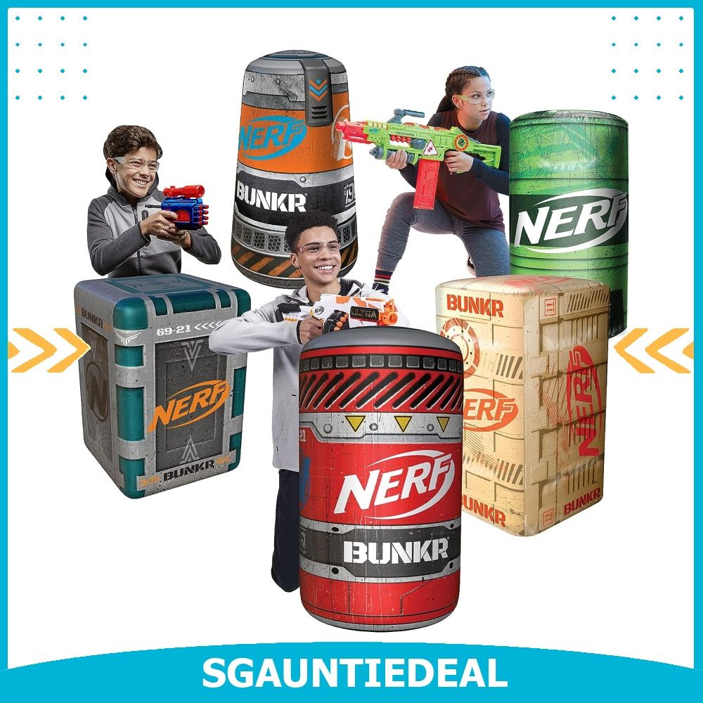 Nerf Bunkr Battle Royale Inflatable Bunker Battlezone 5 Piece