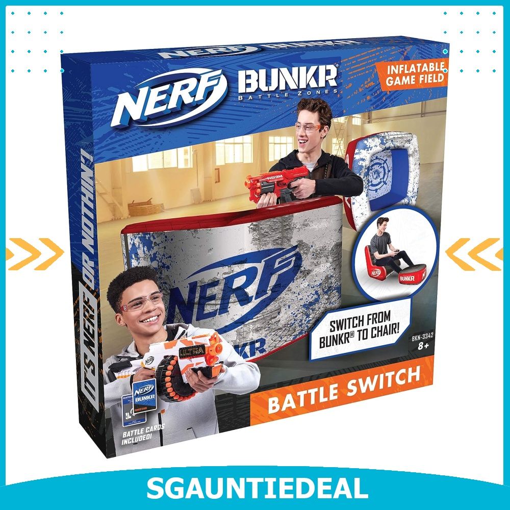 Nerf Bunkr Battle Switch, Blue, Hobbies & Toys, Toys & Games on Carousell