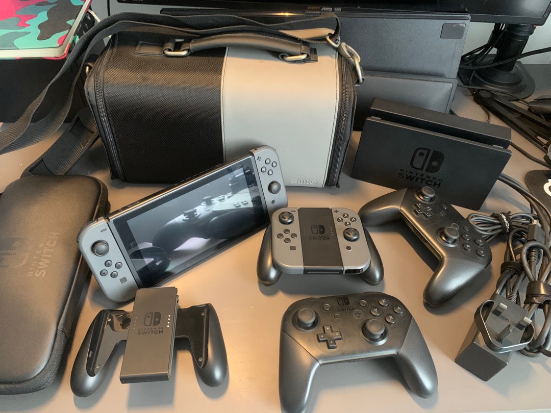 Nintendo Switch + Accessories, Video Gaming, Video Game Consoles ...