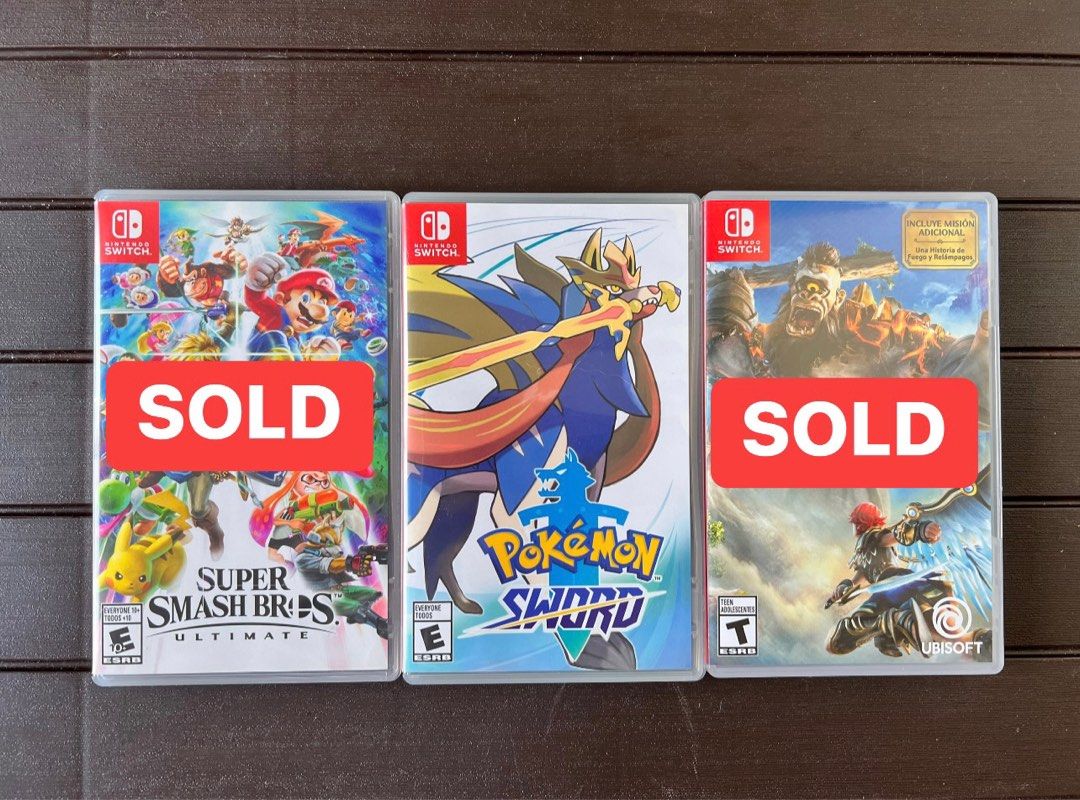 Nintendo Switch Games - Pokemon Sword, Video Gaming, Video Games ...