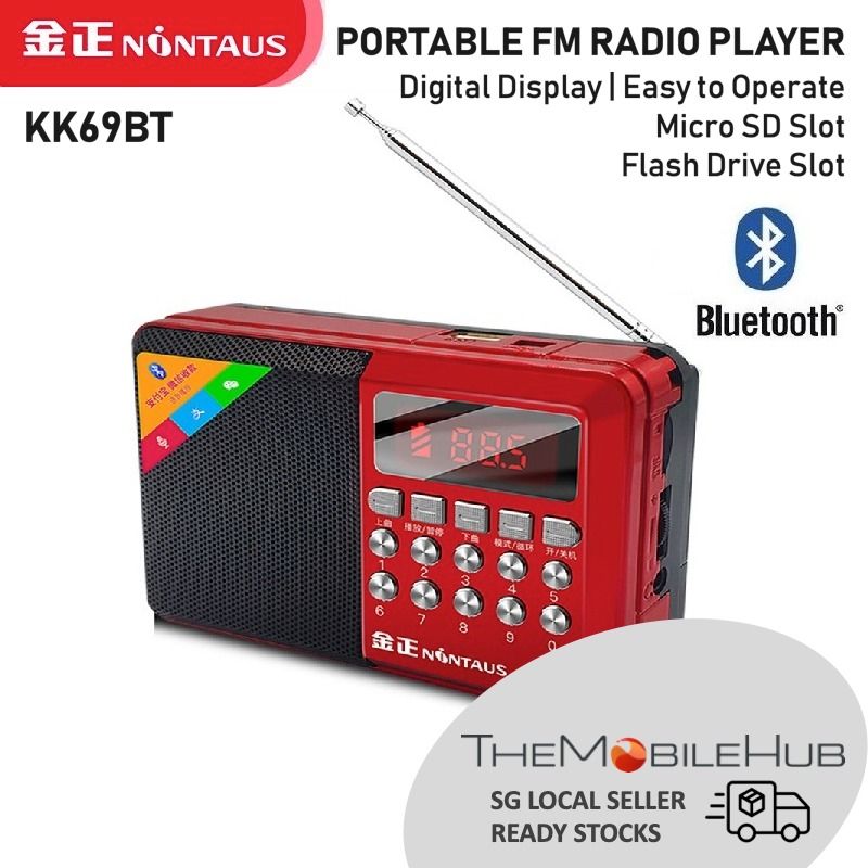 Nontaus KK69BT Elderly Portable FM Radio Speaker MP3 Player Micro SD ...