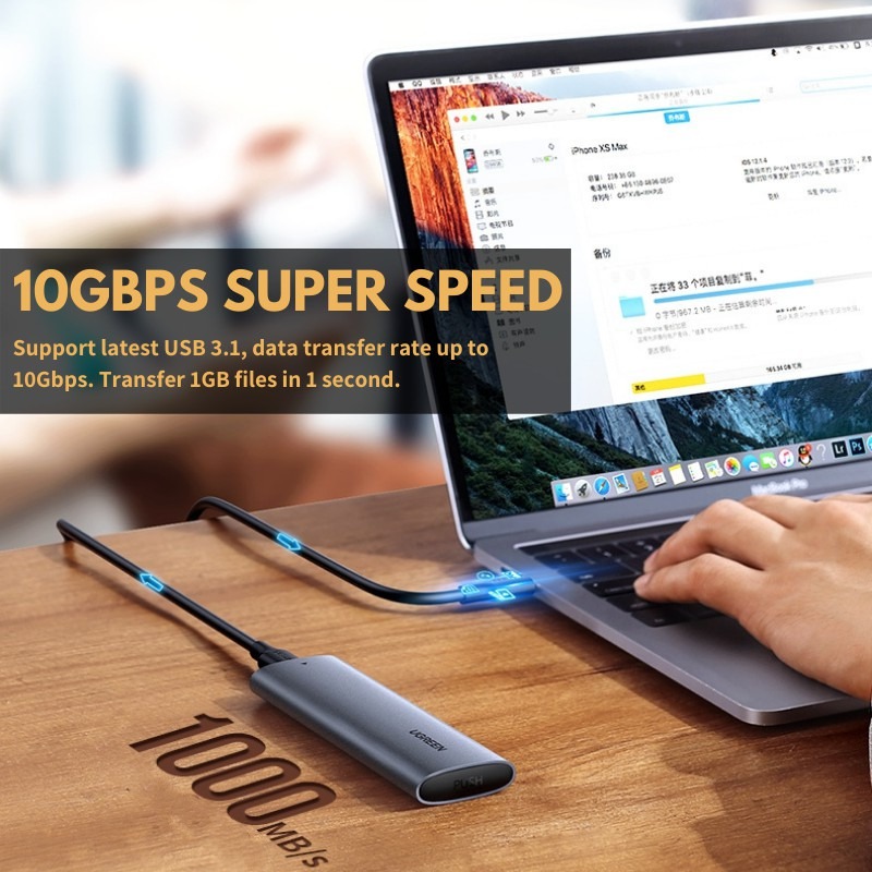 NVME Or NGFF M.2 SSD Enclosure Casing, external ssd casing, portable ...