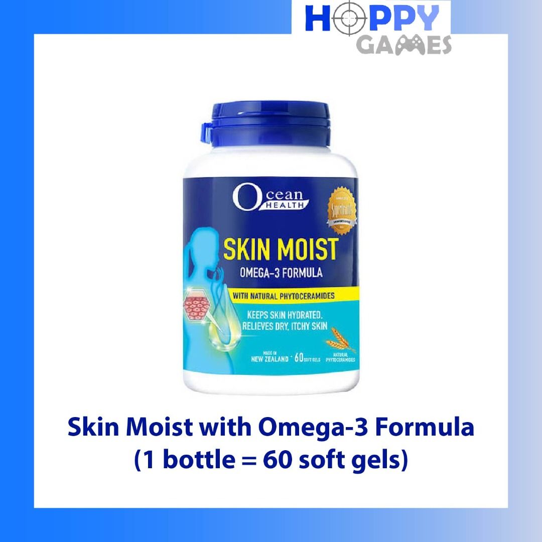Ocean Health Skin Moist Omega-3 Formula (60 capsules) Skin MoisturizingTablets Skin Moisture ...