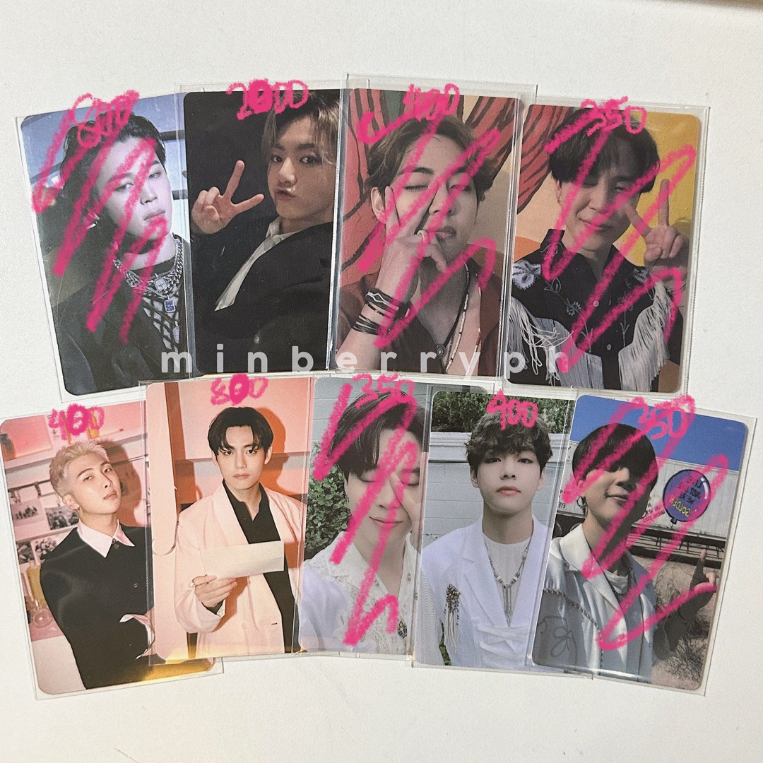 [OFFICIAL] BTS LUCKY DRAW PHOTOCARD PC PROOF BE DELUXE GRAMMY SW SOUNDWAVE M2U PST PS ...