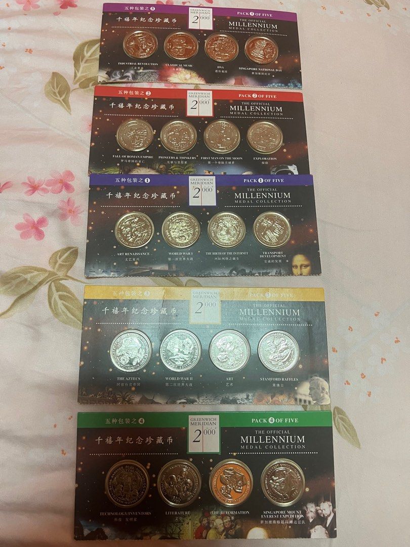 OFFICIAL MILLENNIUM MEDAL COLLECTION, Hobbies & Toys, Memorabilia ...