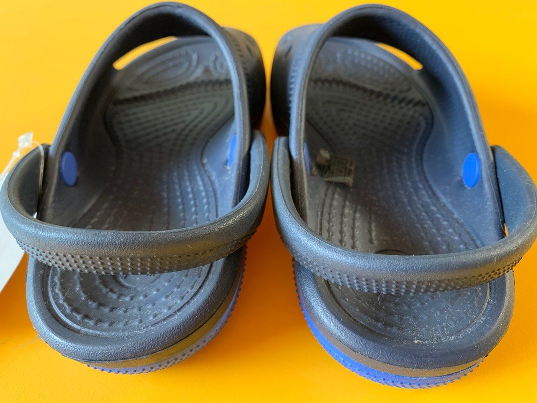 Original Crocs Duet Scutes Kids Navy/Sea Blue C10/11 on Carousell