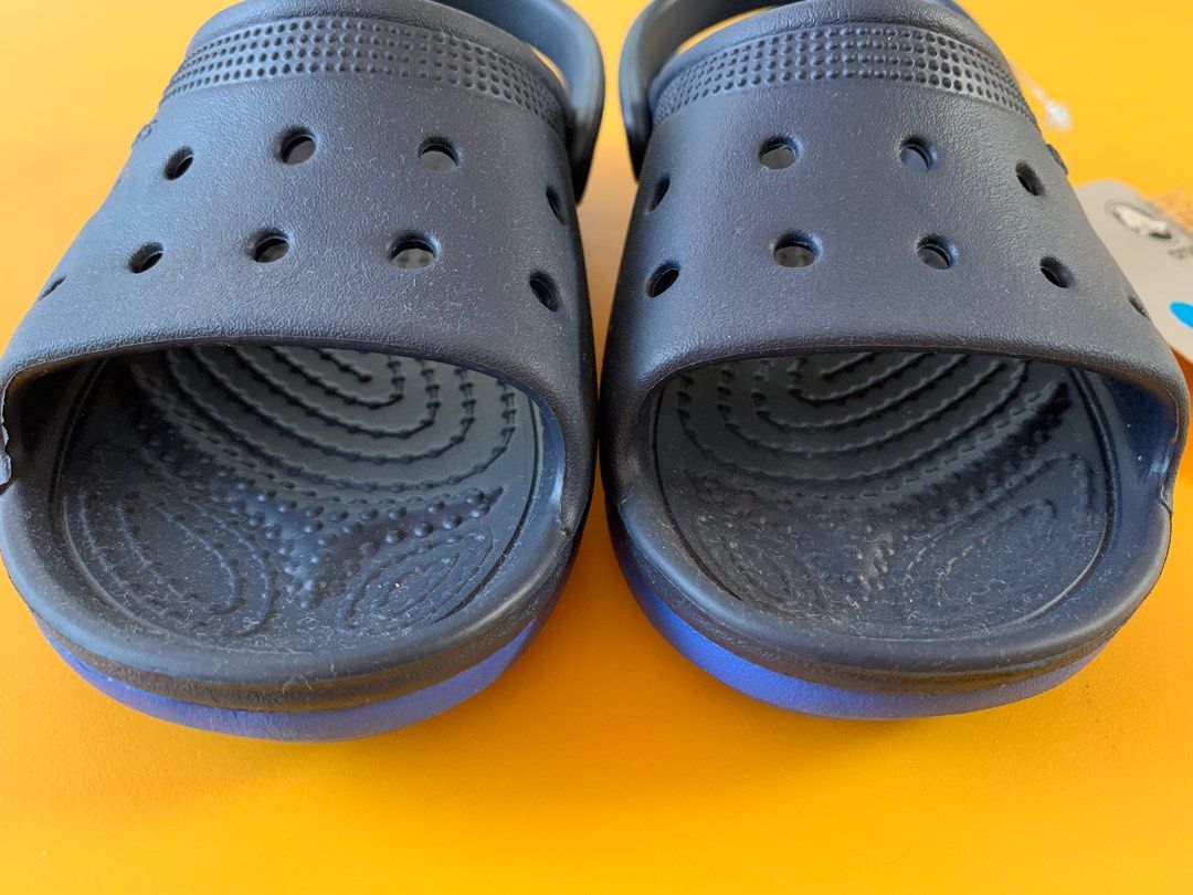 Original Crocs Duet Scutes Kids Navy/Sea Blue C10/11 on Carousell