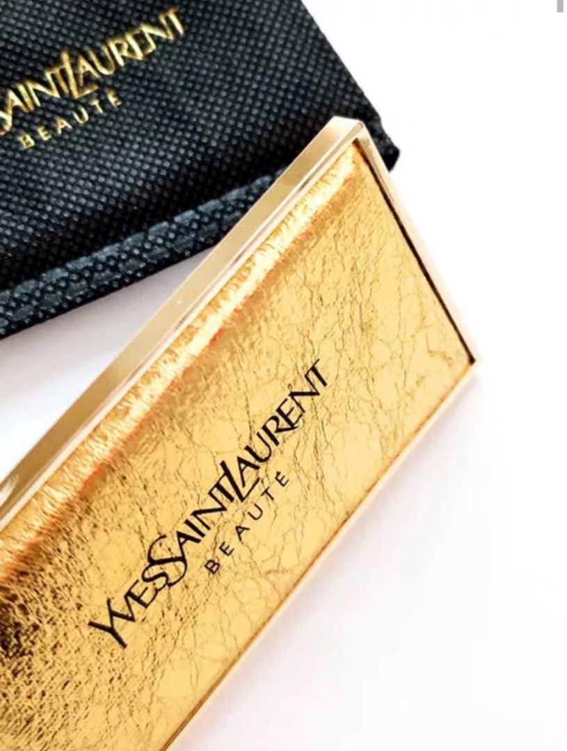 Original YSL Gold Bar Makeup Accessories Mirror, Furniture & Home ...