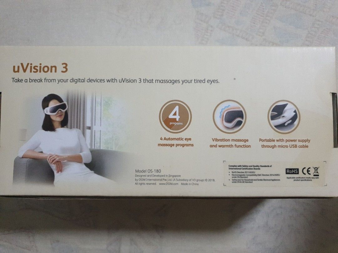 Osim uVision 3 eye messenger, Health & Nutrition, Massage Devices on ...