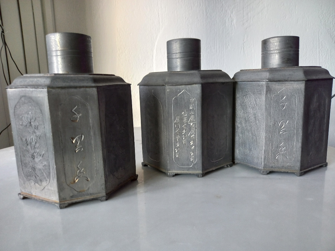 Pewter Tead Caddy container., Furniture & Home Living, Kitchenware ...