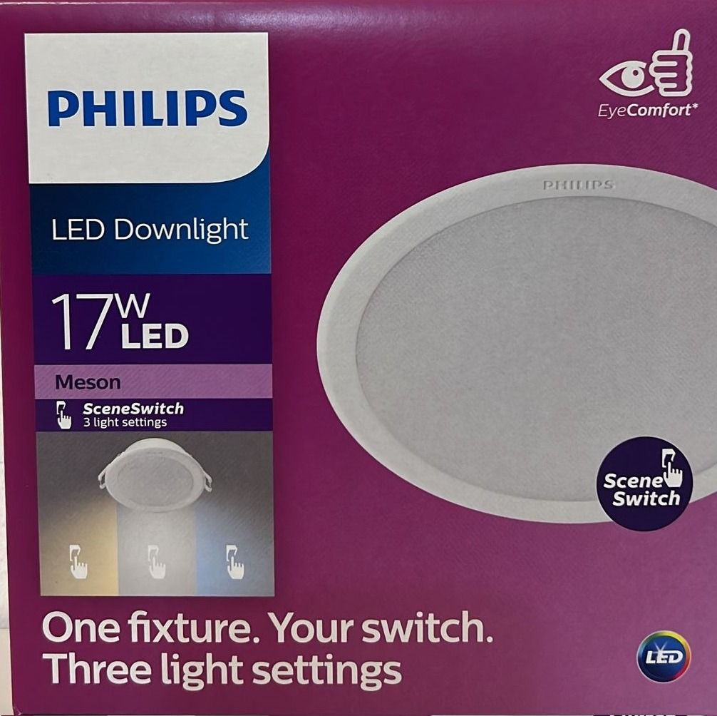PHILIPS LED DOWNLIGHT 3 TONE - Meson Scene Switch: Tri Color 2700K ...
