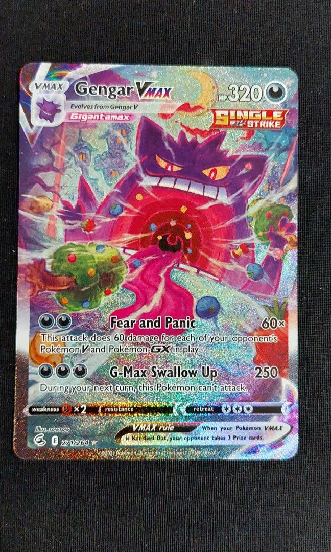 Pokemon Tcg: Gengar vmax aa - fusion strike, Hobbies & Toys, Toys ...