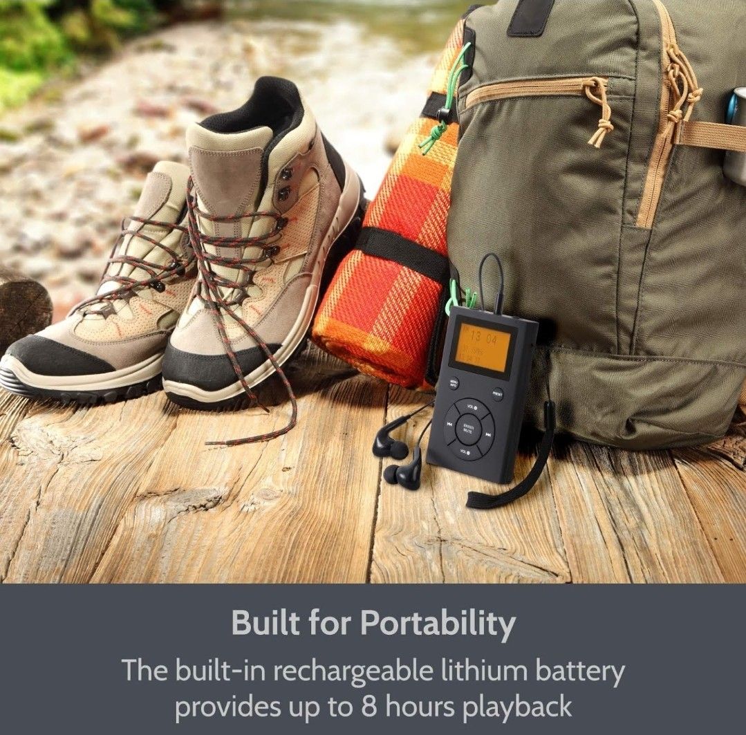 Portable DAB/DAB+ & FM Radio, Rechargeable Battery Powered Portable DAB ...