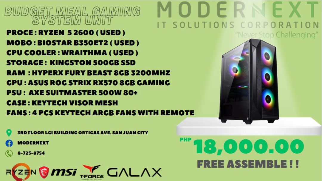 PRE BUILT SYSTEM UNIT, Computers & Tech, Desktops on Carousell