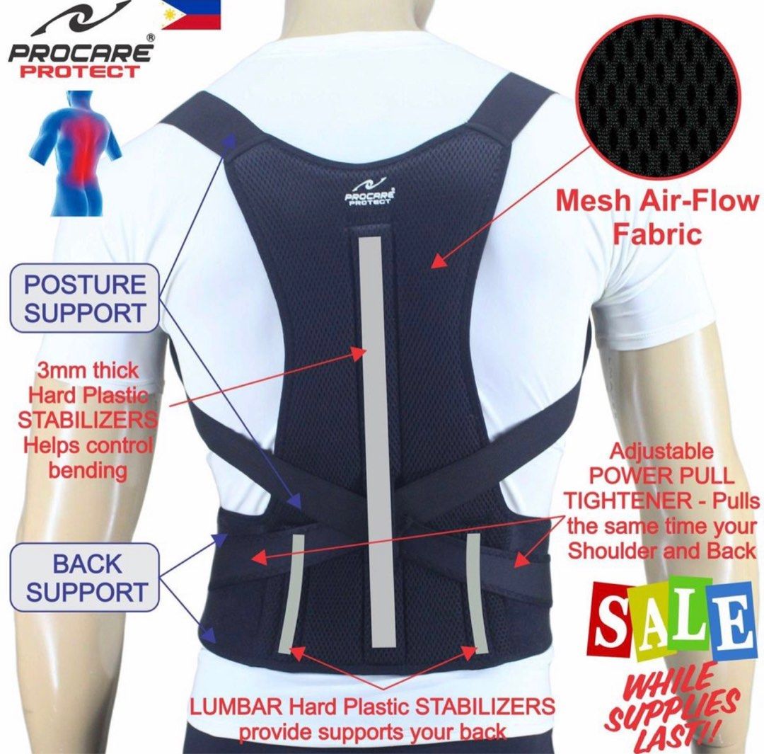 PROCARE PROTECT Total Posture Back Support (BS-15 Medium), Health ...