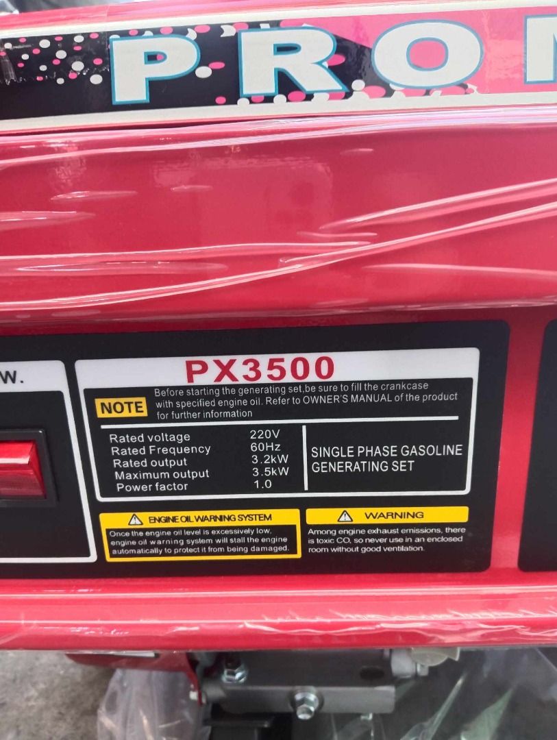Promax Gasoline Generator Set on Carousell