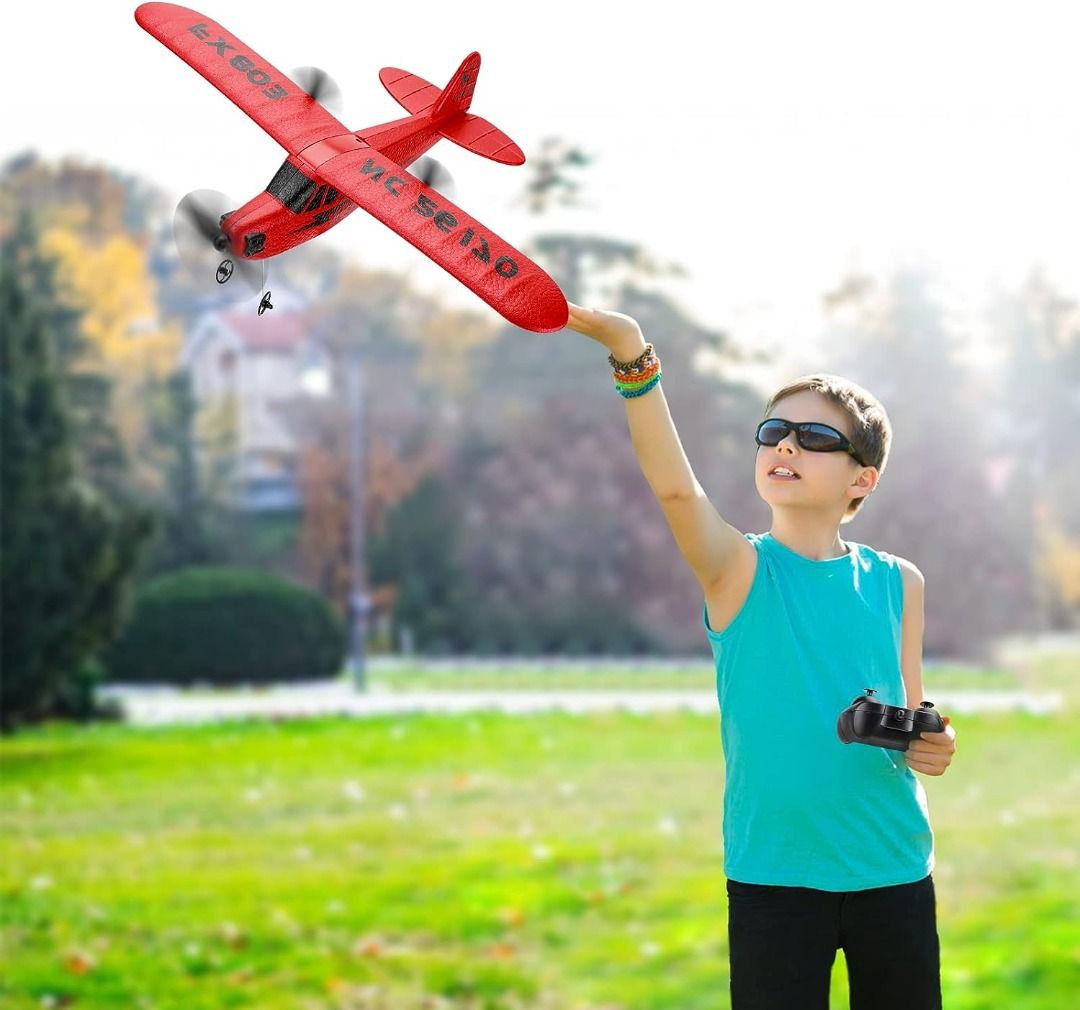 RC Plane FX-803 2.4GHz 2 Channel Remote Control Airplane with 6-Axis ...