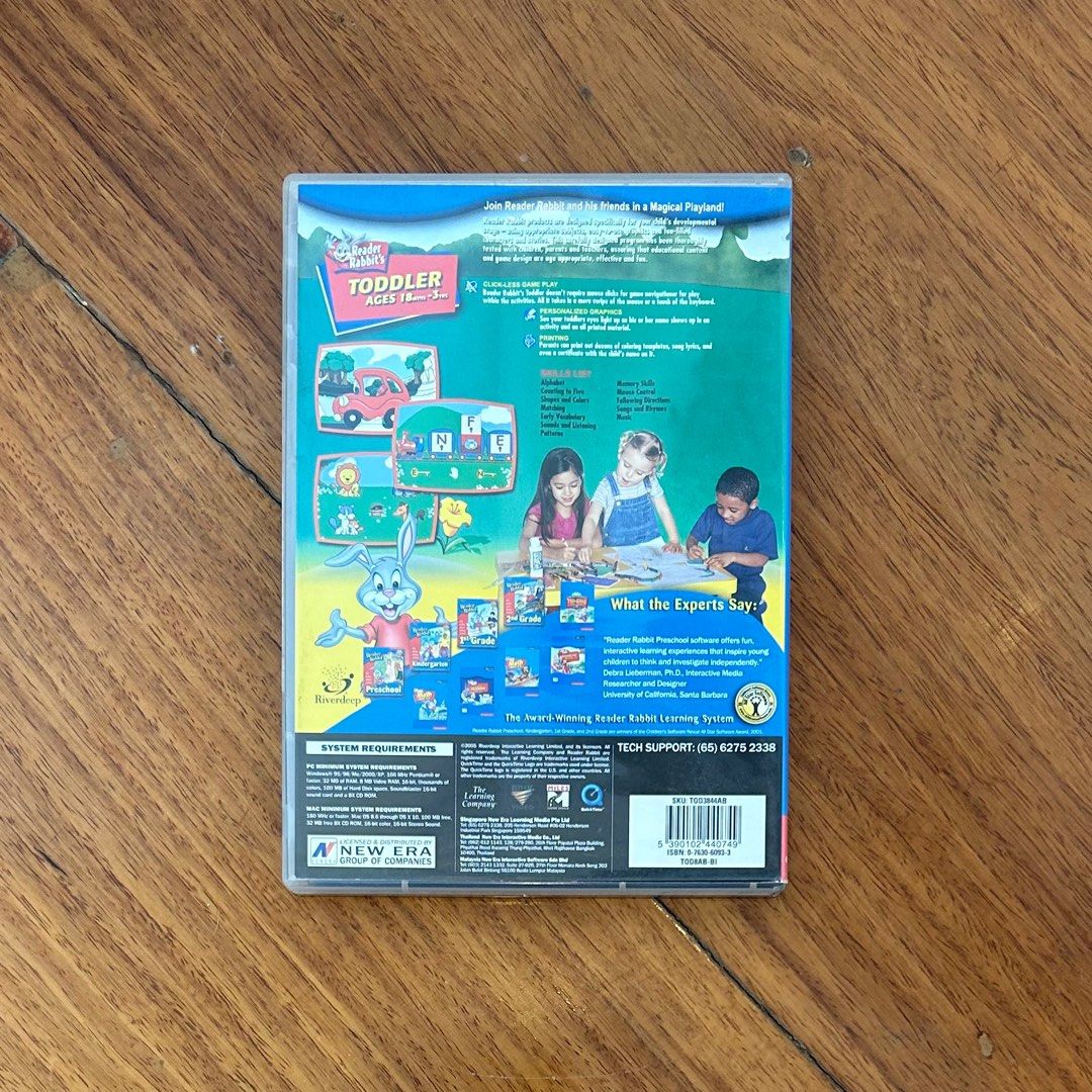 Reader Rabbit's Toddler CD-ROM, Video Gaming, Video Games, Others on ...