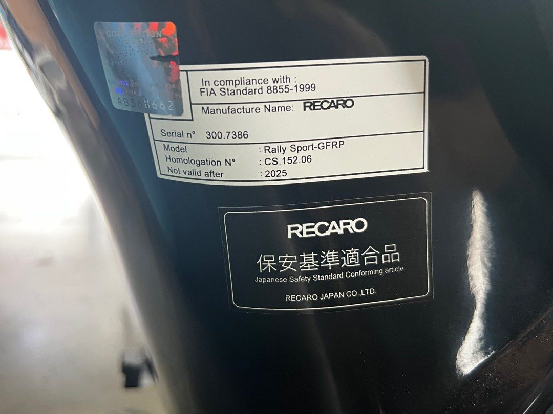 Recaro RSG Original. Without slider, Car Accessories, Accessories on ...