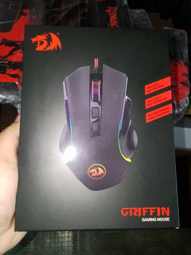 Redragon Griffin M607 RGB Gaming Mouse USB Wired 8 Buttons 7200DPI ...