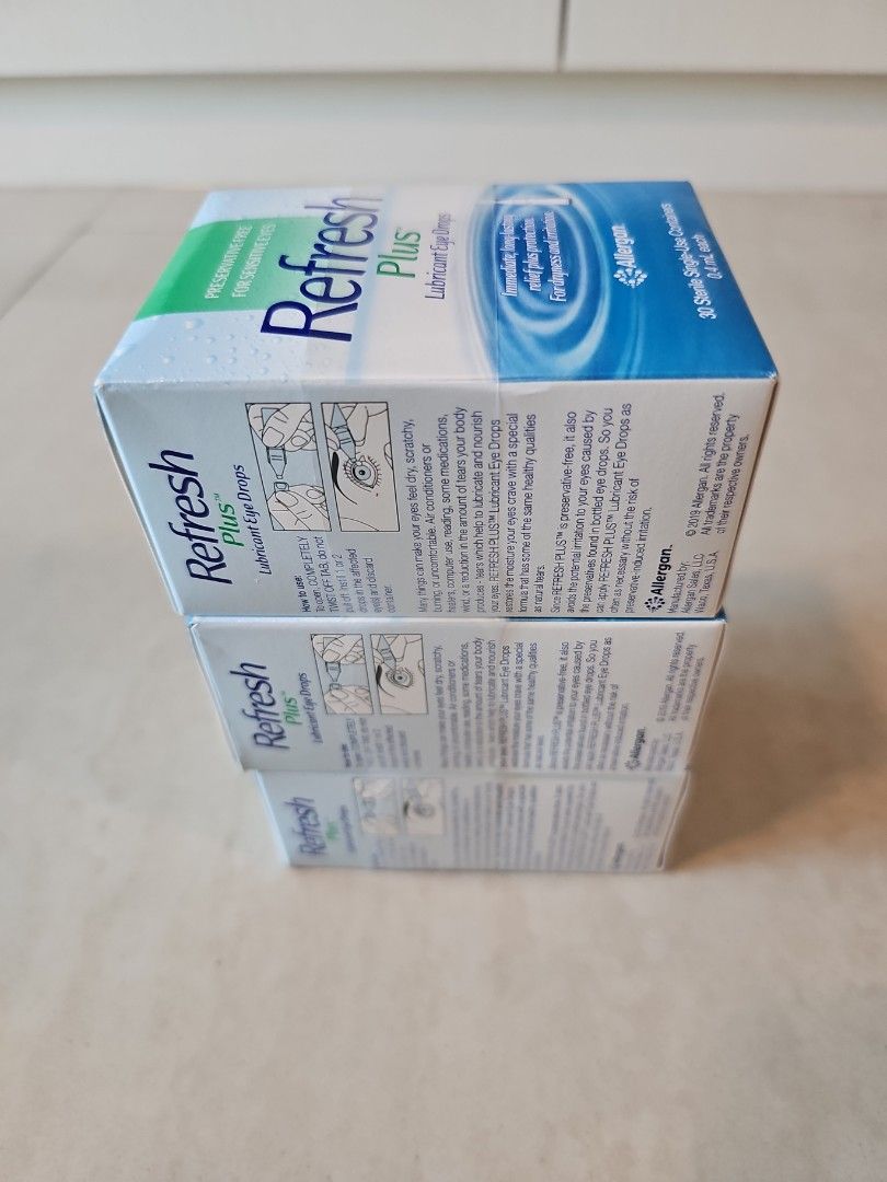 Refresh Plus lubricant eye drops, Beauty & Personal Care, Vision Care ...