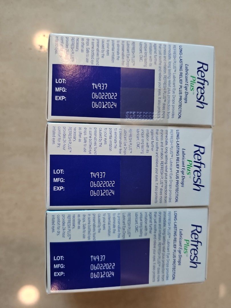 Refresh Plus lubricant eye drops, Beauty & Personal Care, Vision Care ...