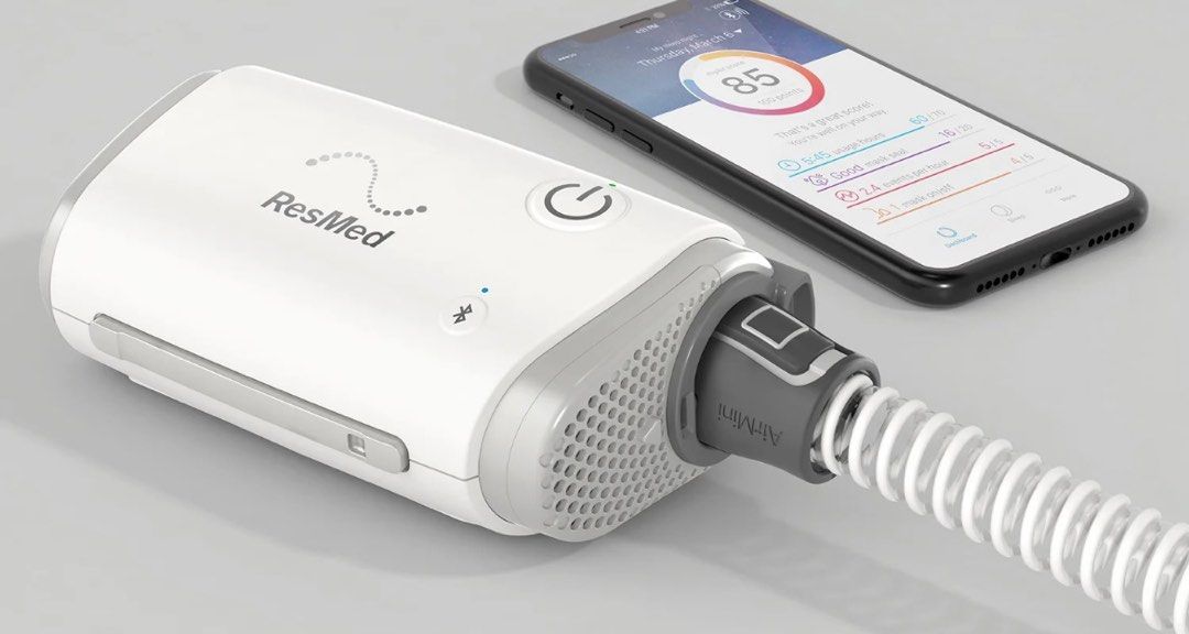 ResMed AirMini AutoSet Portable CPAP Machine with Free Mask, Health ...