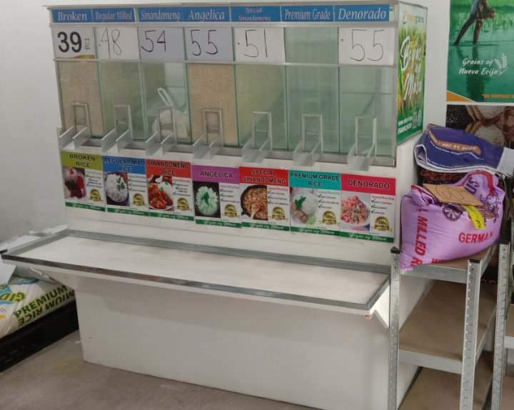 Rice dispenser for commercial use (preloved), Furniture & Home Living ...