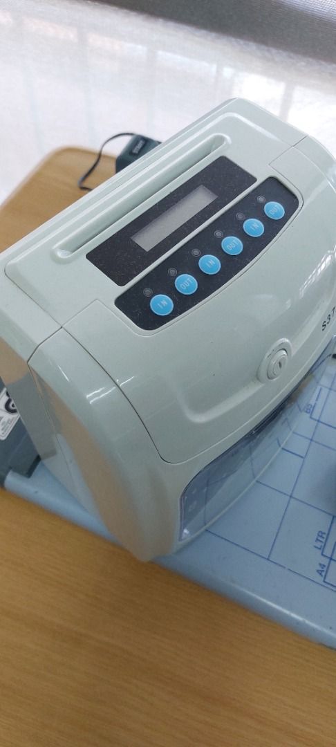 S372 Electronic Time Card Punch Machine, Computers & Tech, Office ...