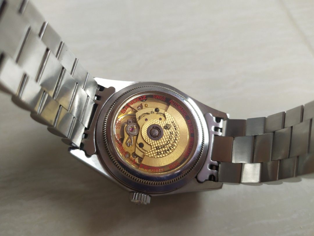 Sandoz Day-Date Automatic Watch, Luxury, Watches on Carousell