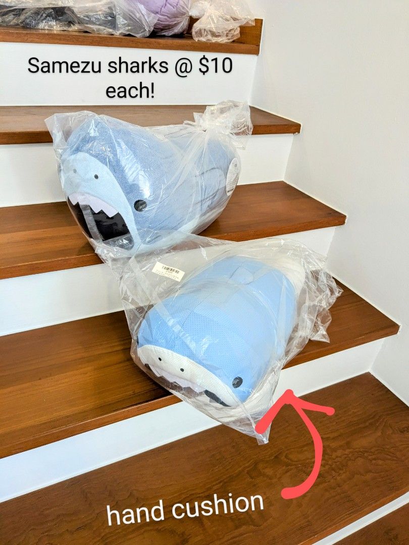 Sea animals plushies! (Toreba,samezu XL shark,stingray,flapjack octopus ...