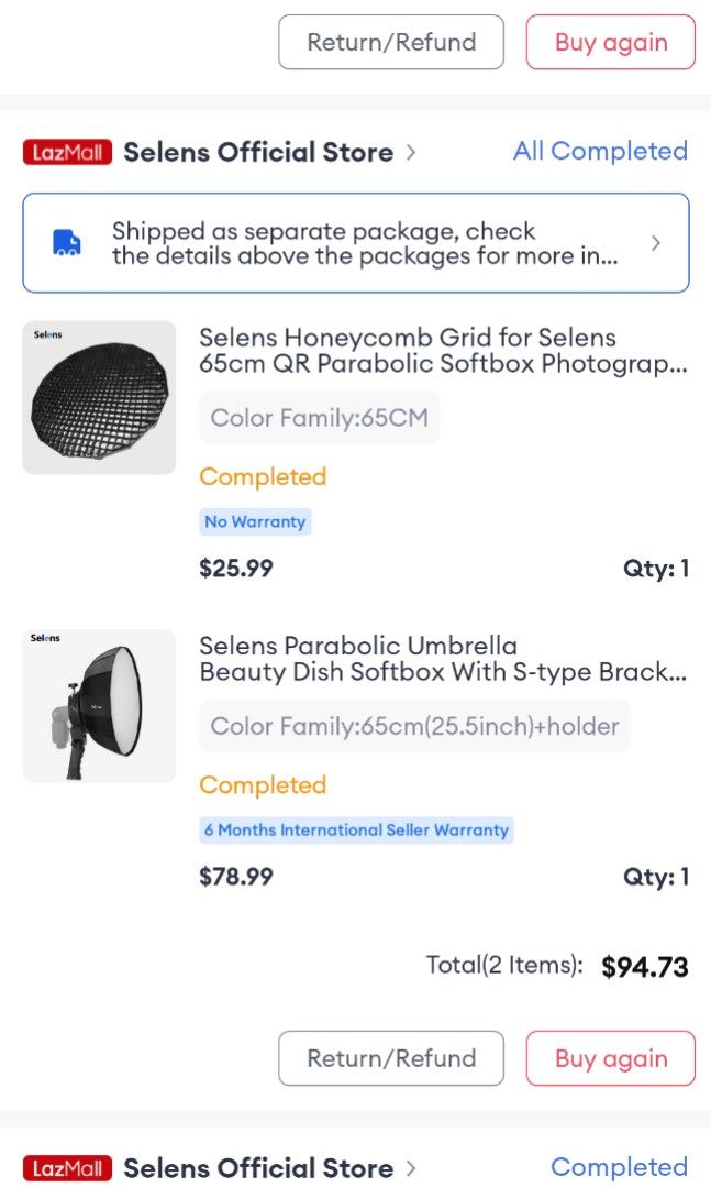 Selens 65cm softbox parabolic, Photography, Photography Accessories ...