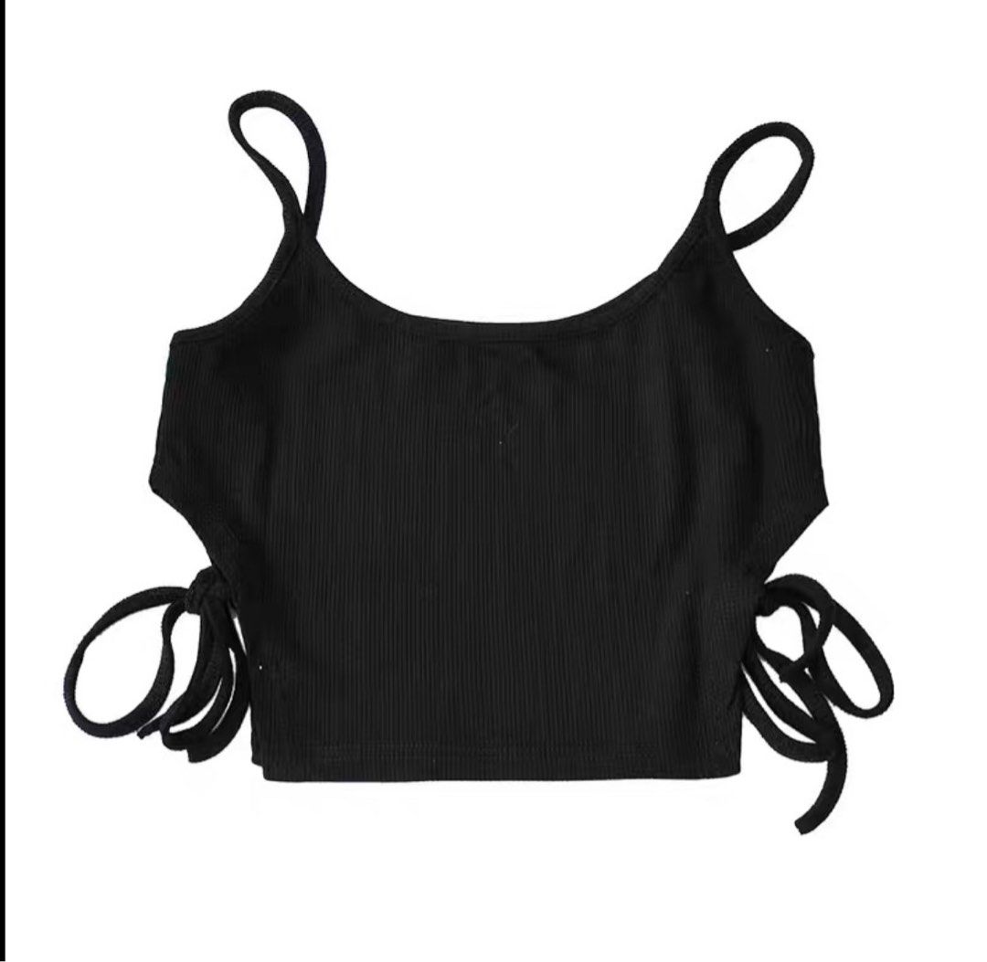 Sexy String Tie Side Singlet, Women's Fashion, Tops, Sleeveless on ...