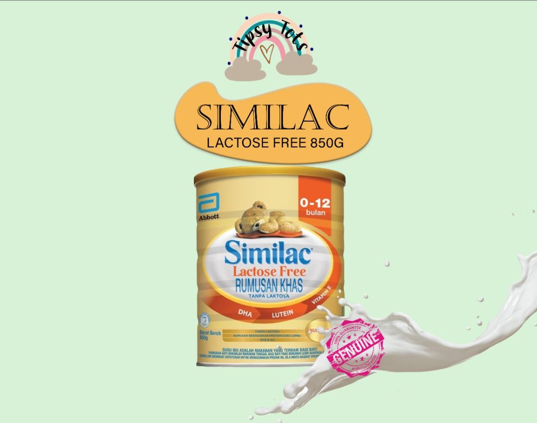Similac Lactose Free 0-12m , 850g, Babies & Kids, Nursing & Feeding ...