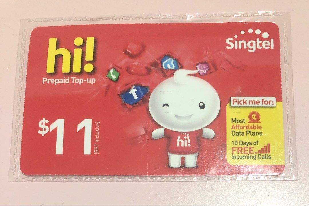 Singtel Top up card, Everything Else on Carousell